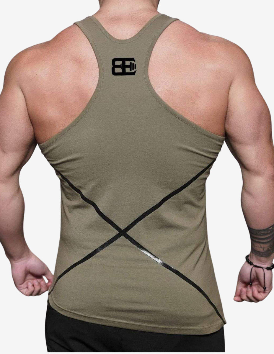 XA1 Army Green Stringer | Body Engineers | Guru Muscle